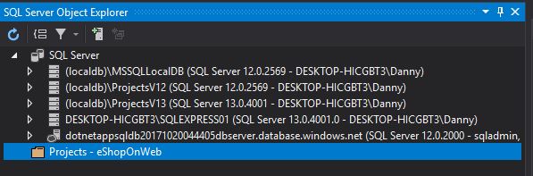 Can't create SQL Server databases · Issue #67 · dotnet-architecture/eShopOnWeb · GitHub