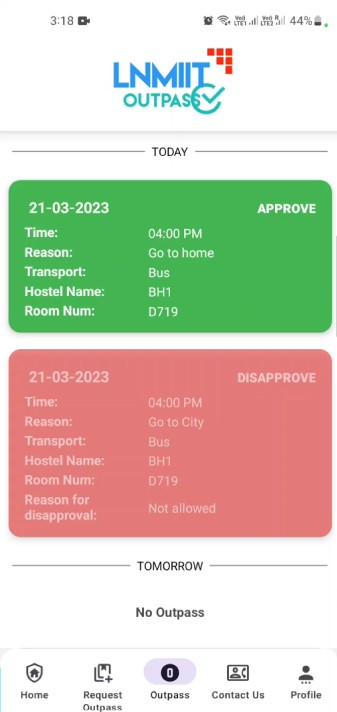 GitHub - aujjwal300/LNMIIT-Outpass-Documentation: LNMIIT Outpass App - This project is made for ...