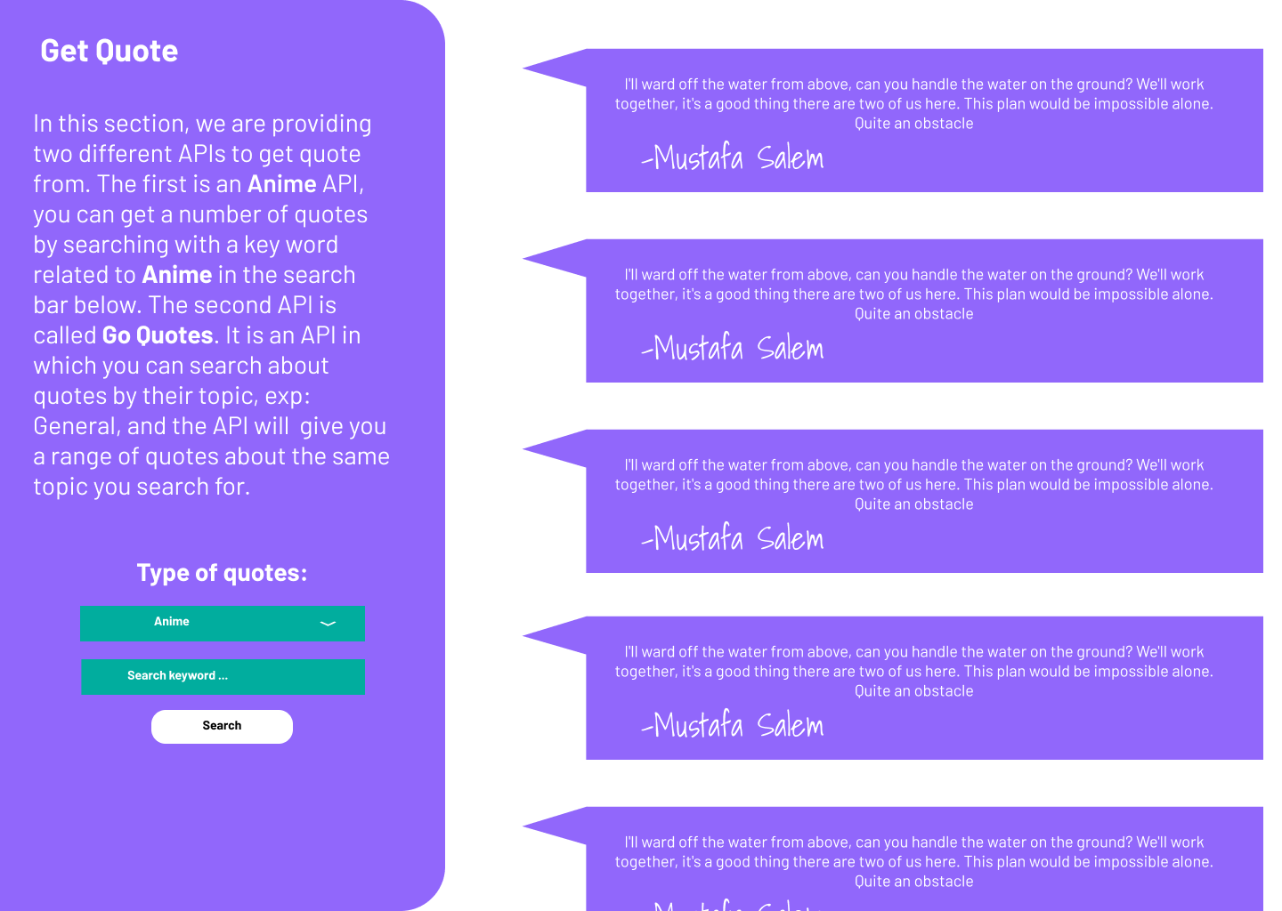 GitHub - CA-G12/Get-Quotes: Getting quotes from an anime API and ...