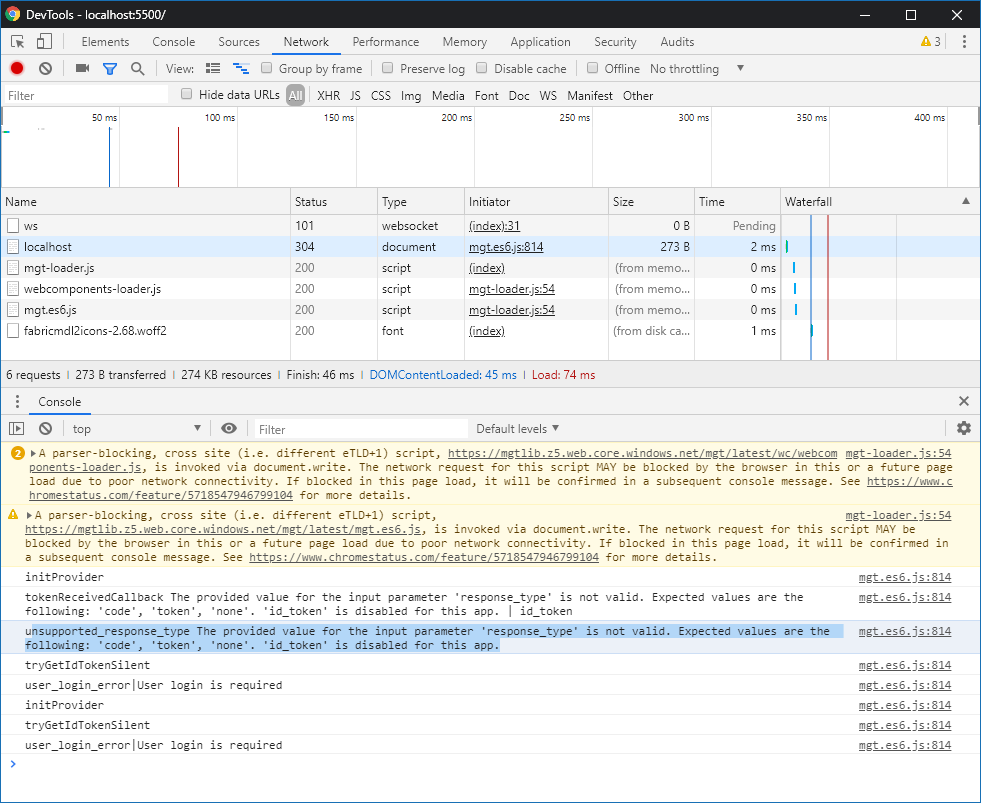 [BUG] Problems authenticating with msal-provider · Issue #91 · microsoftgraph/microsoft-graph ...