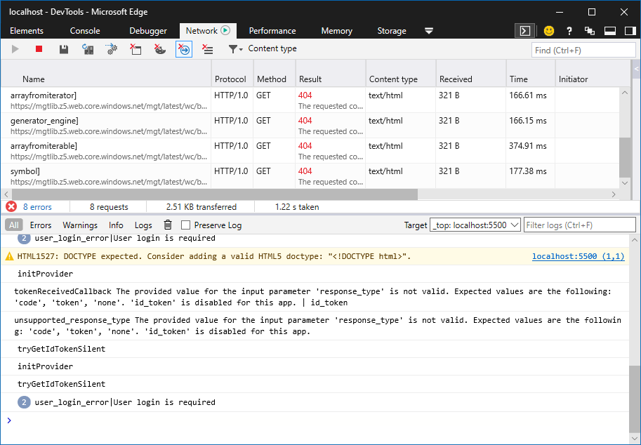 [BUG] Problems authenticating with msal-provider · Issue #91 · microsoftgraph/microsoft-graph ...