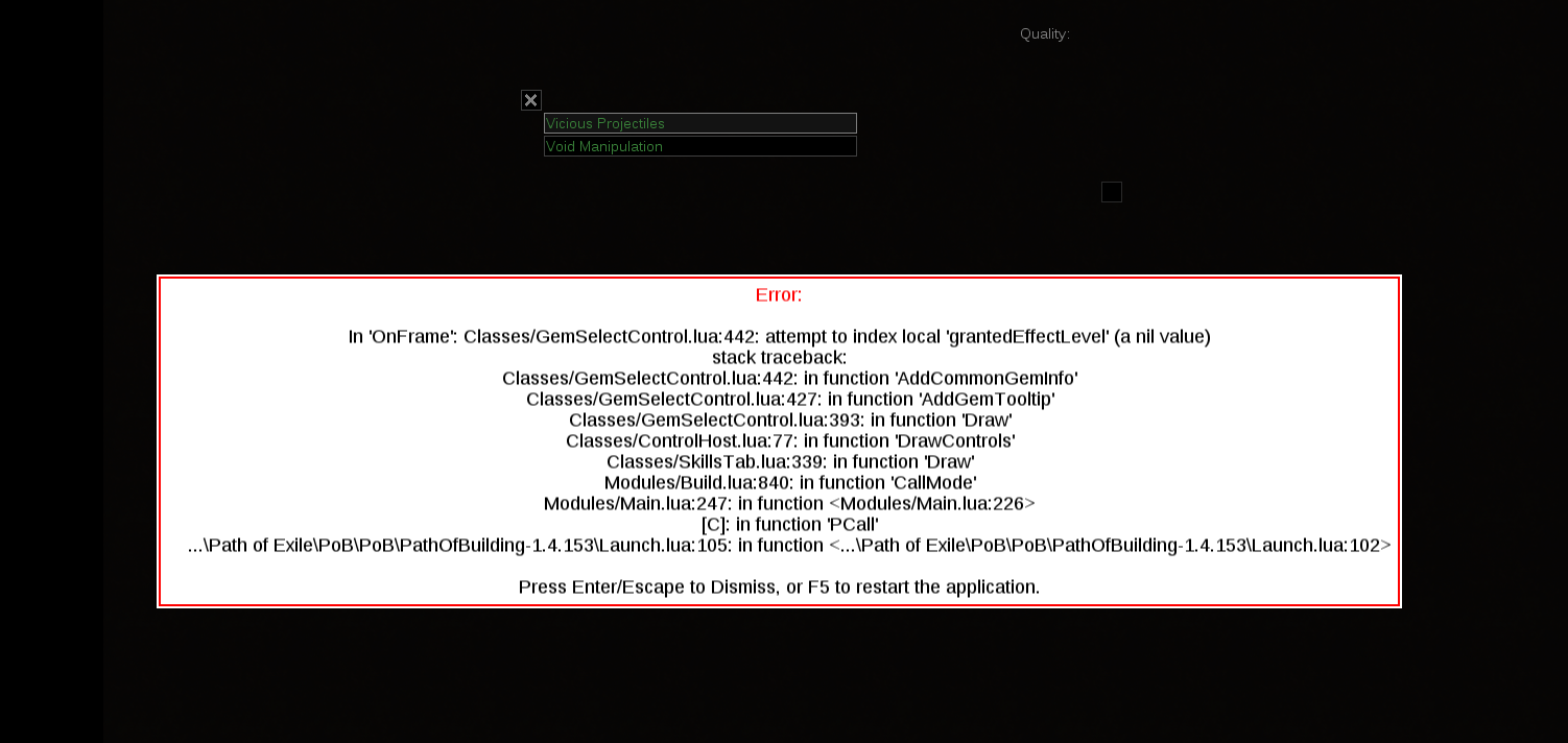 Error occurs when hovering over Gem Selector in Skills-Tab. · Issue #1858 ...