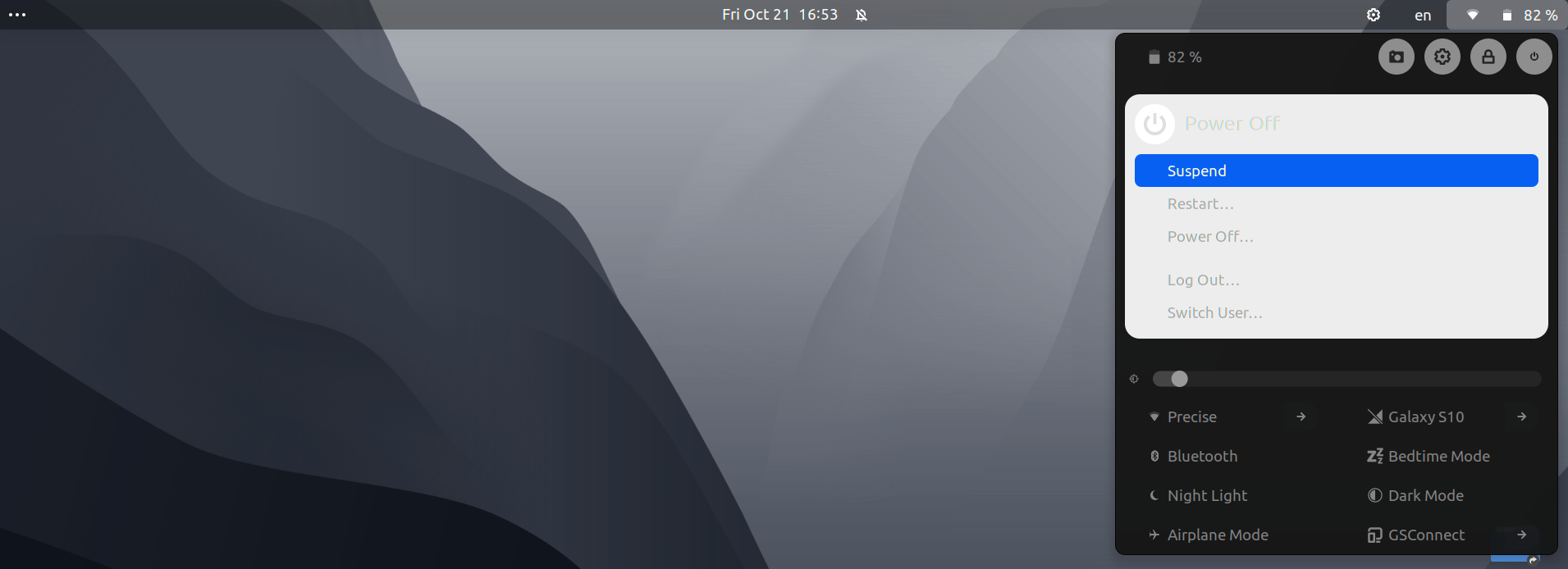 Ubuntu 22.10 System Menu Styling · Issue #707 · vinceliuice/WhiteSur ...