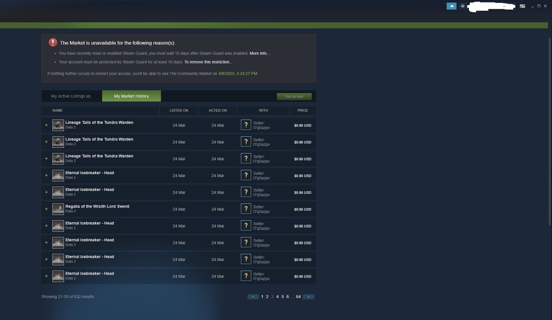 Steam account items stolen and sold by scammer · Issue #7708 ...