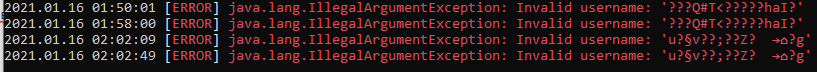 [ERROR] java.lang.IllegalArgumentException: Invalid username: · Issue #432 · GravitLauncher ...