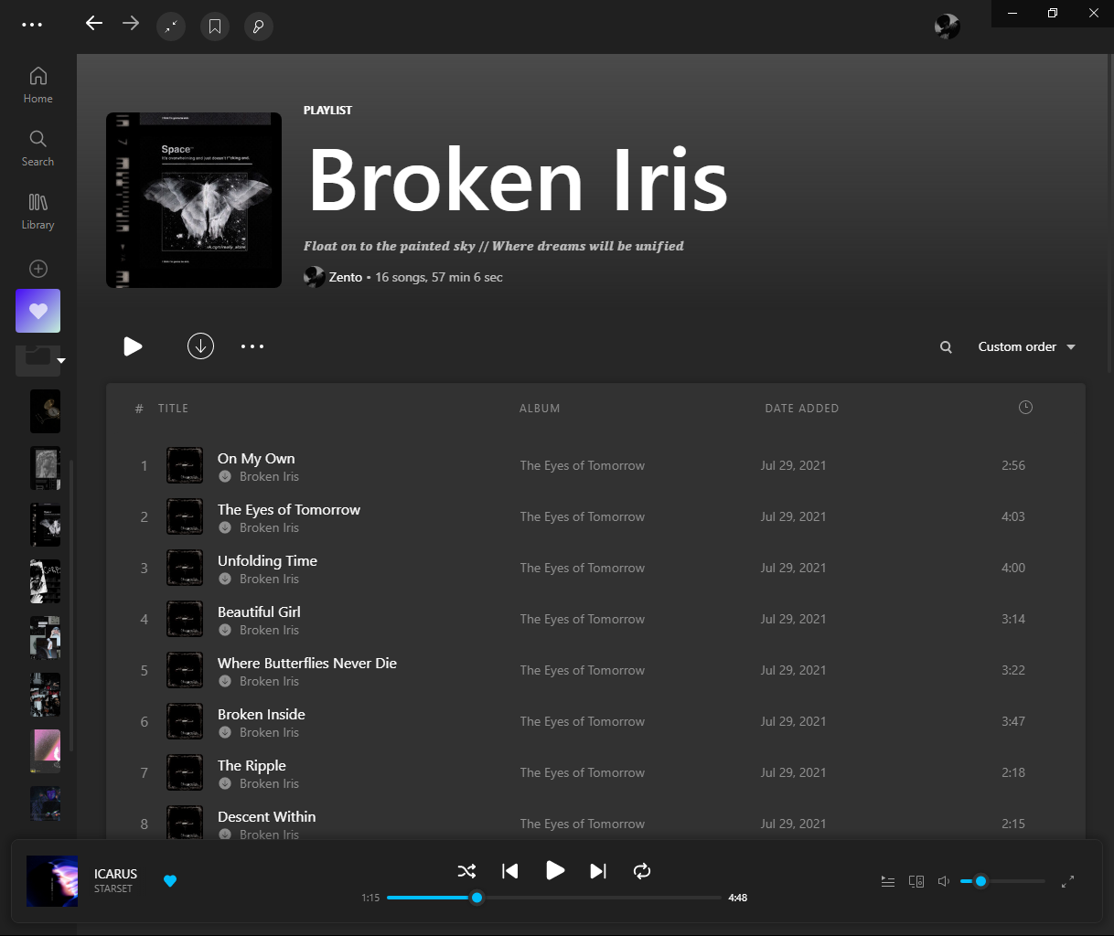 Fluent sidebar bug with folders · Issue #612 · spicetify/spicetify-themes · GitHub