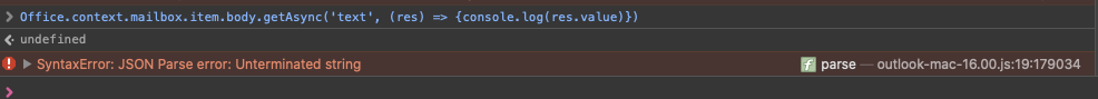 Outlook Bodygetasync Fails With Non Char Ascii Codes · Issue 1264 · Officedevoffice Js · Github