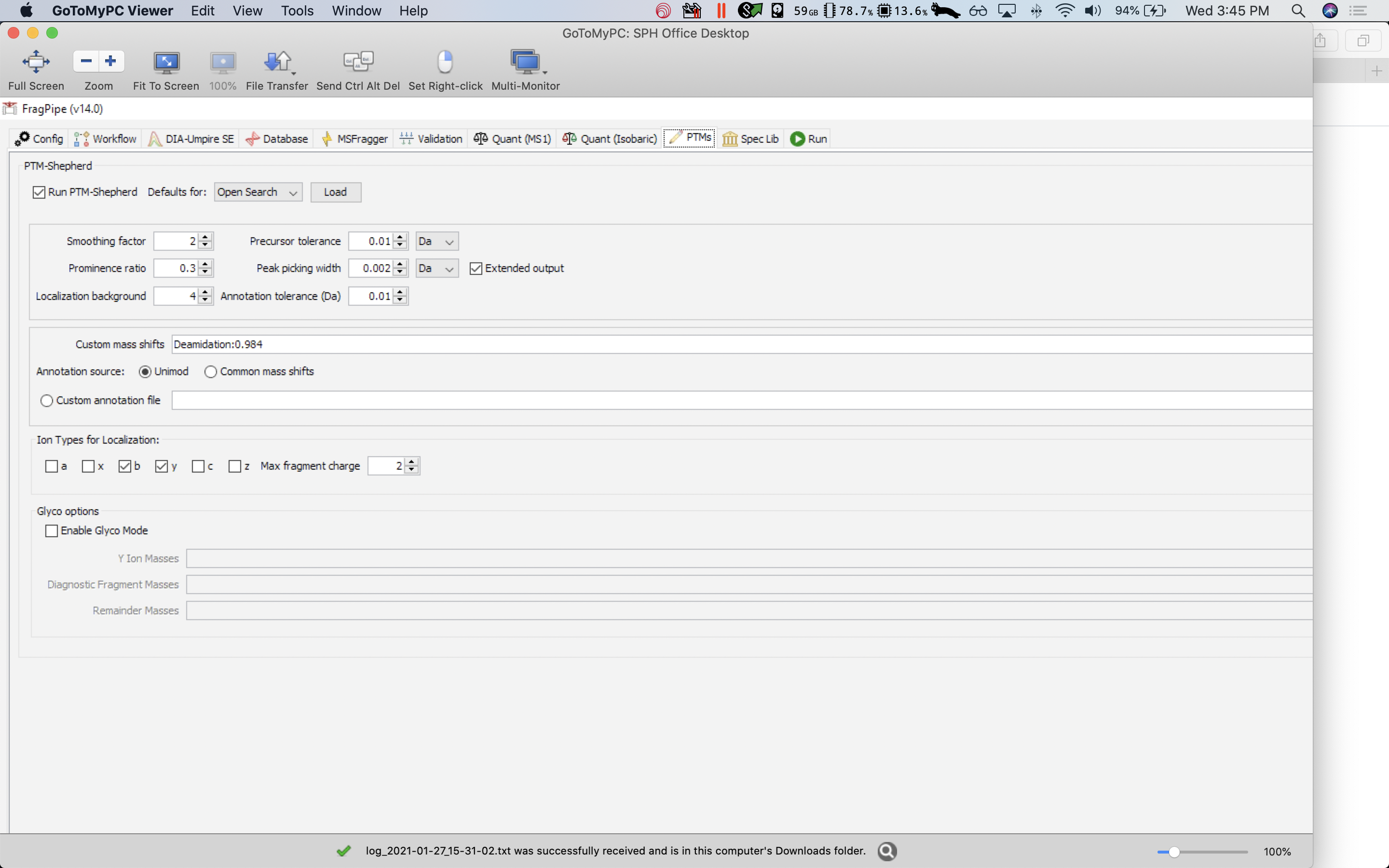 Error in FragPipe when finishing PTM-Shepherd and generating spectral library · Issue #293 ...