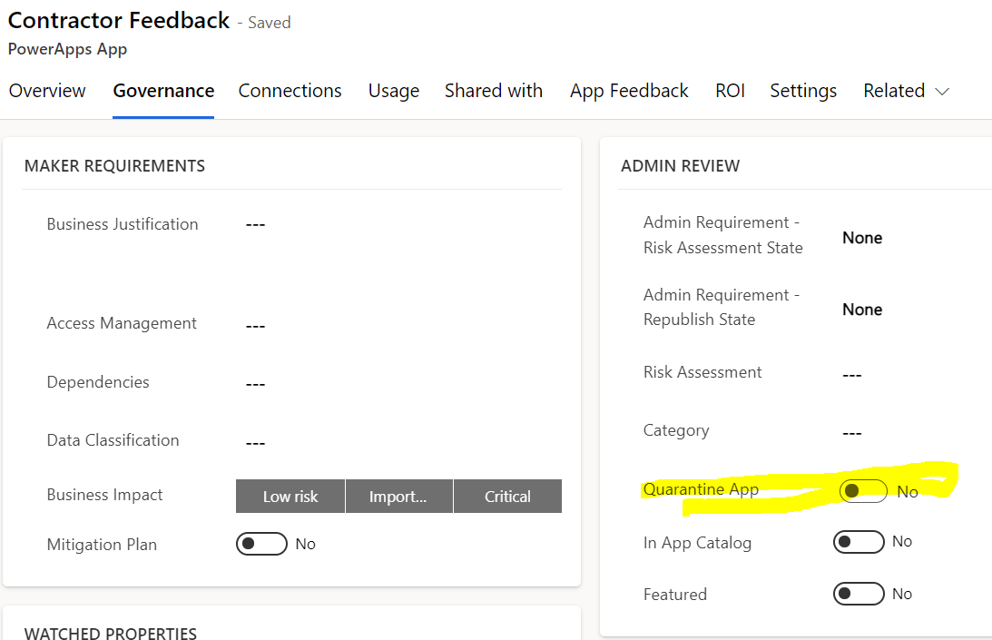 [CoE Starter Kit - BUG] ISSUE TITLE - Power Platform Admin View Quarantine Apps Issue · Issue ...