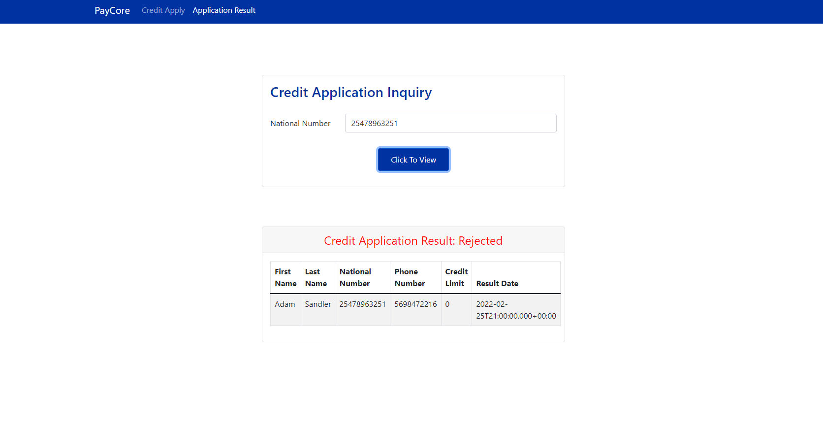 GitHub - vildntn/Credit-Application-Frontend