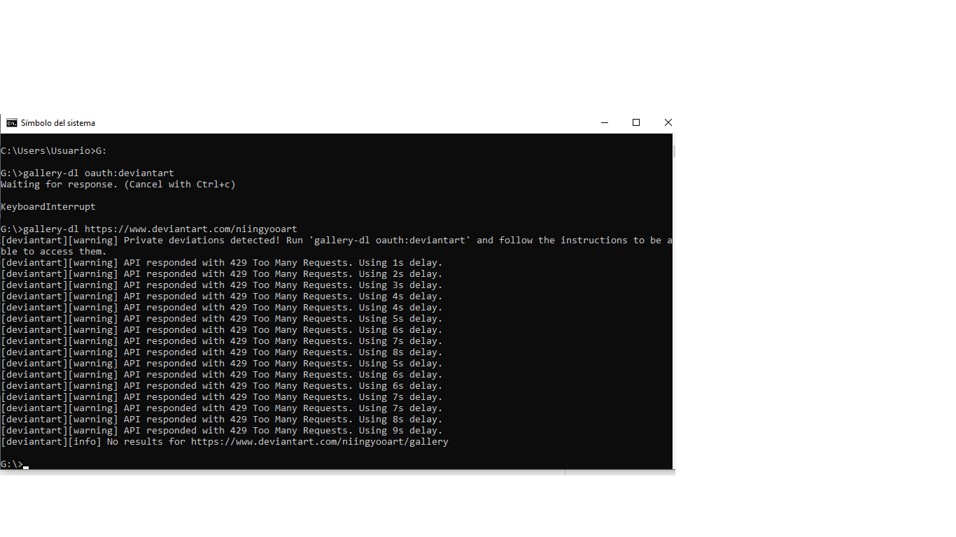 deviantart: private deviation detected · Issue #1930 · mikf/gallery-dl · GitHub