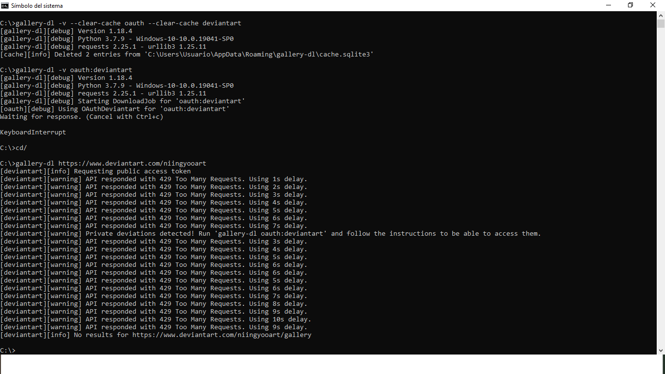 deviantart: private deviation detected · Issue #1930 · mikf/gallery-dl · GitHub