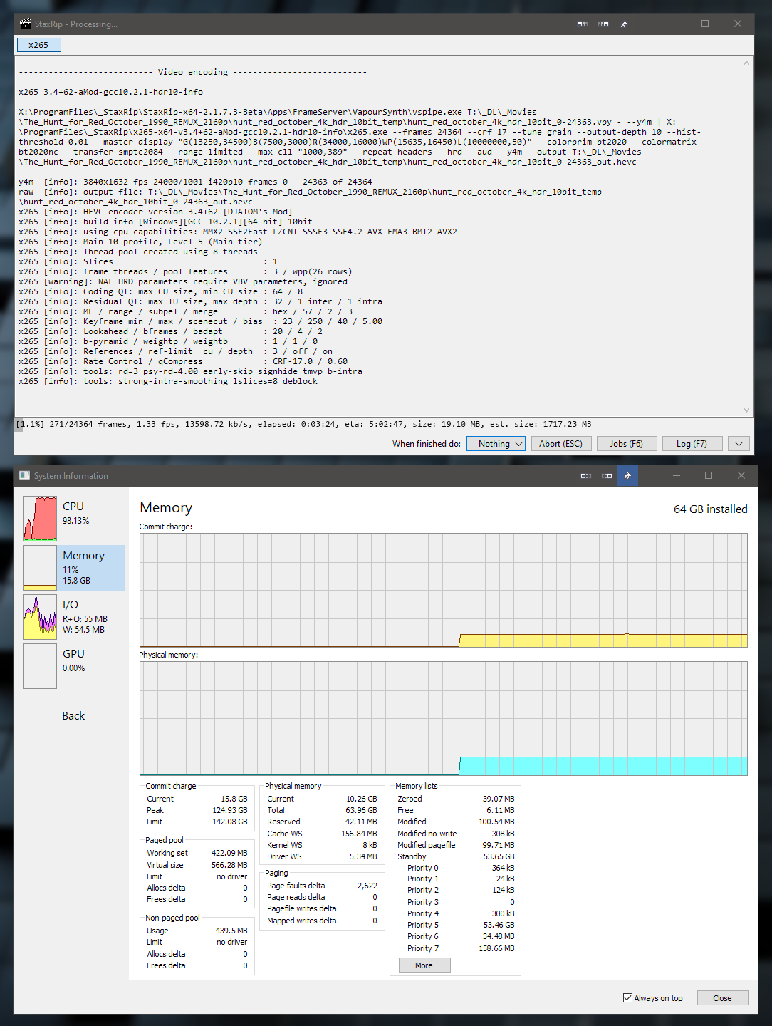 Script Exceeded Memory Limit Memory Leak · Issue 470 · Staxripstaxrip · Github