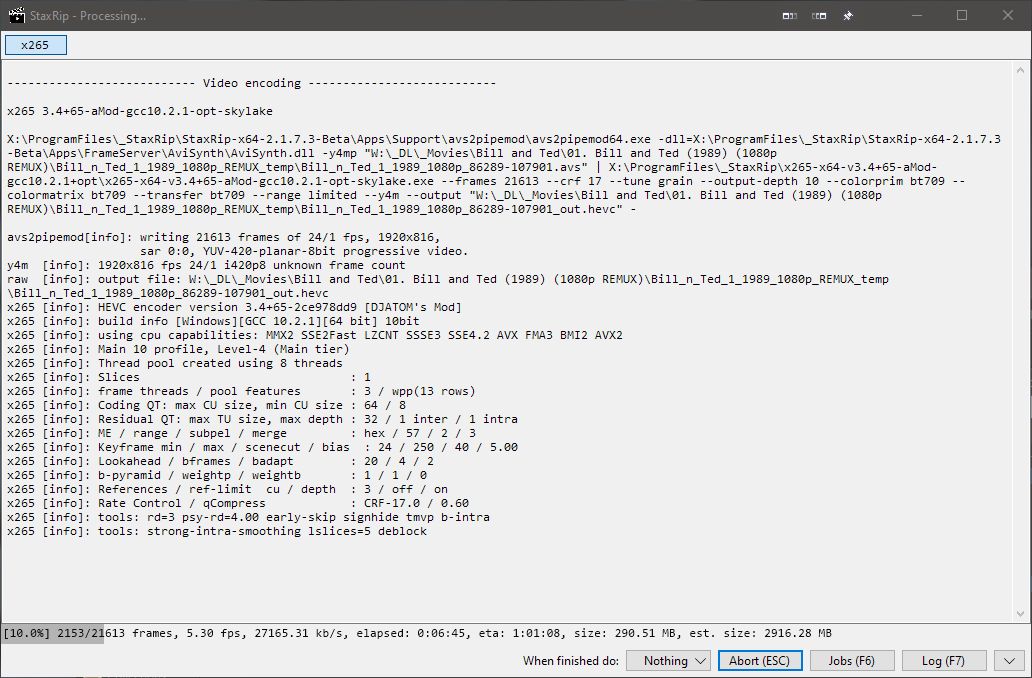 Script exceeded memory limit. Memory leak? · Issue #470 · staxrip/staxrip · GitHub