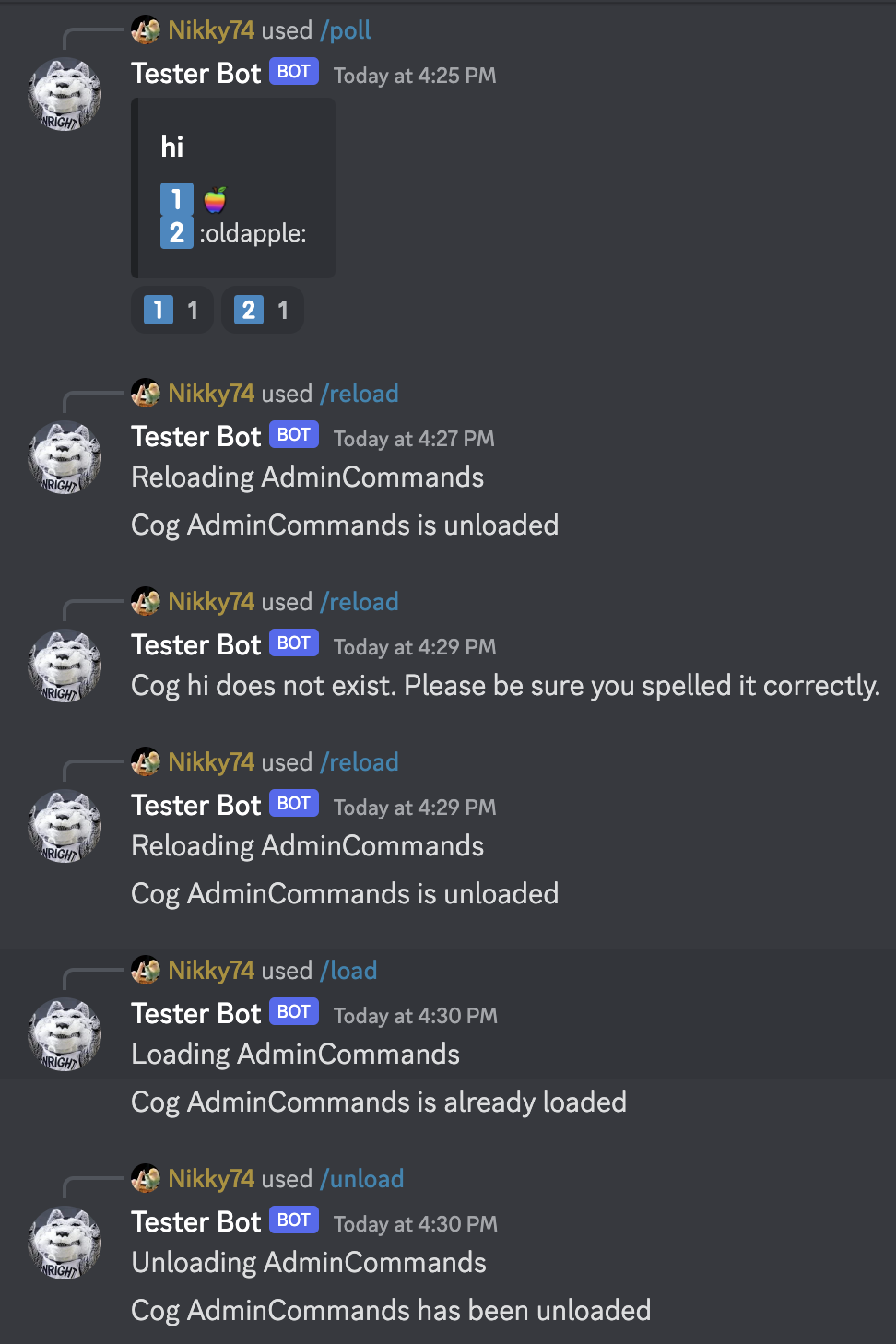 Load, Reload, and Unload · Issue #210 · wrightedu/CSE-Discord-Bot · GitHub