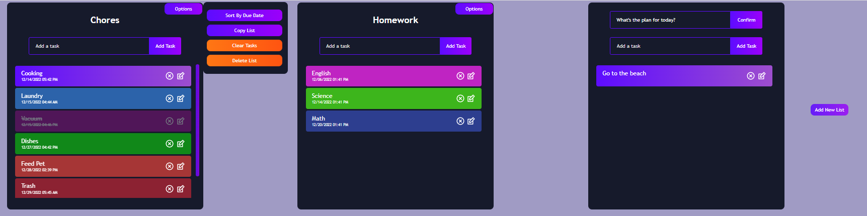 GitHub - zhxu33/task-list