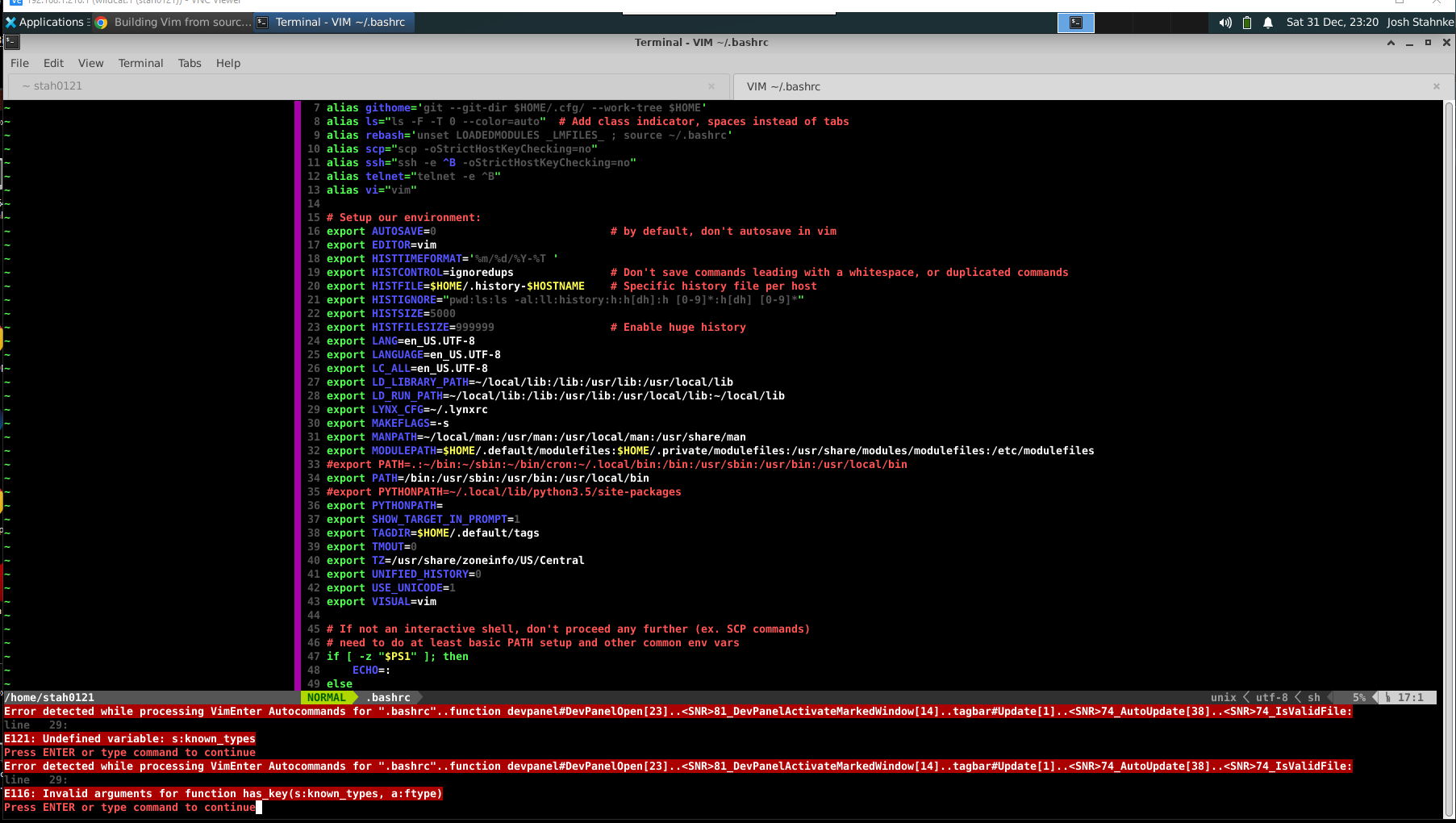 Undefined Variable Sknowntypes With Tagbar Interaction · Issue 8 · Raven42devpanel Vim · Github