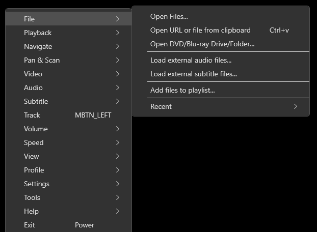 Issues with redesigned bindings and context menu · Issue #572 · mpvnet ...
