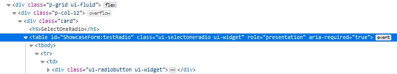 SelectOneRadio: HTML validation error when using required attribute · Issue #8324 · primefaces ...