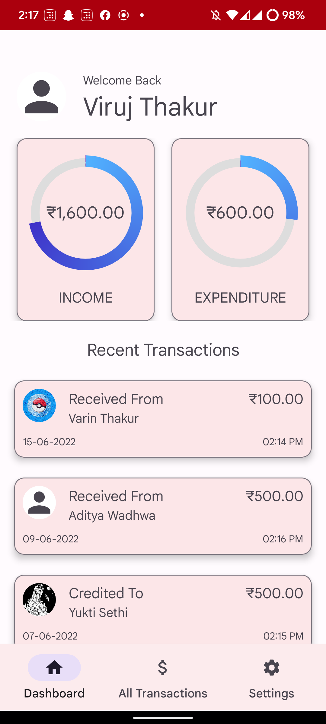 GitHub - virujthakur/TrakBucks: An android application which will help ...
