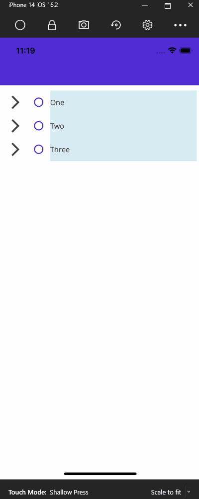 On Android and iOS, once a GraphicsView is overlayed inside a ...