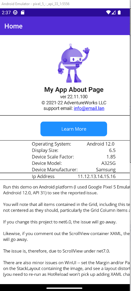 Scrollview Doesn T Center Its Content · Issue 11315 · Dotnet Maui · Github