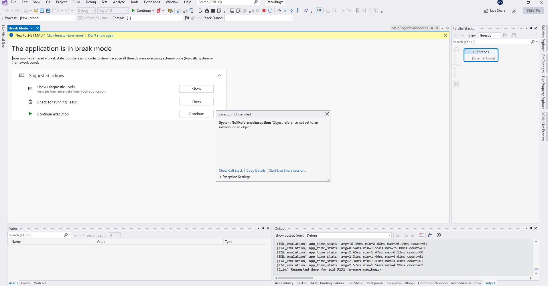 Navigation To Contentview Results In Nullreferenceexception · Issue 1156