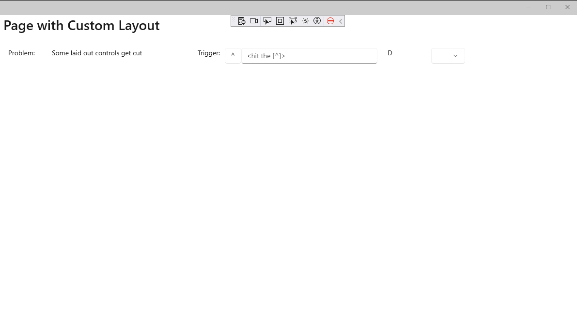 Using NavigationPage to push and pop pages doesn't work with a custom layout manager on Windows ...