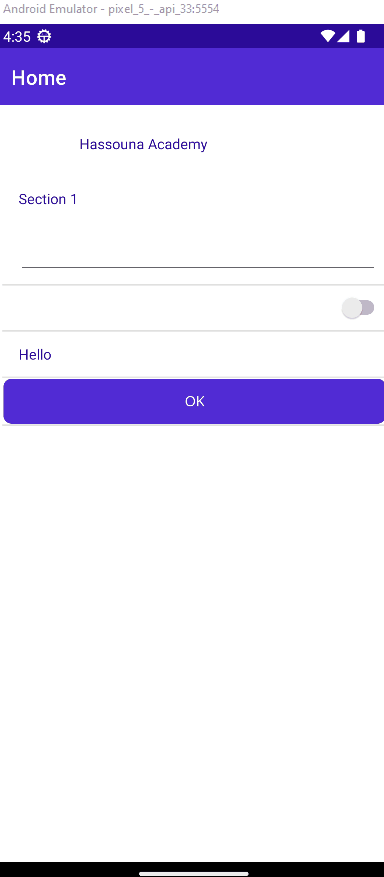 When checked on, switch in table view button in ViewCell is invisible in Android Platform ...