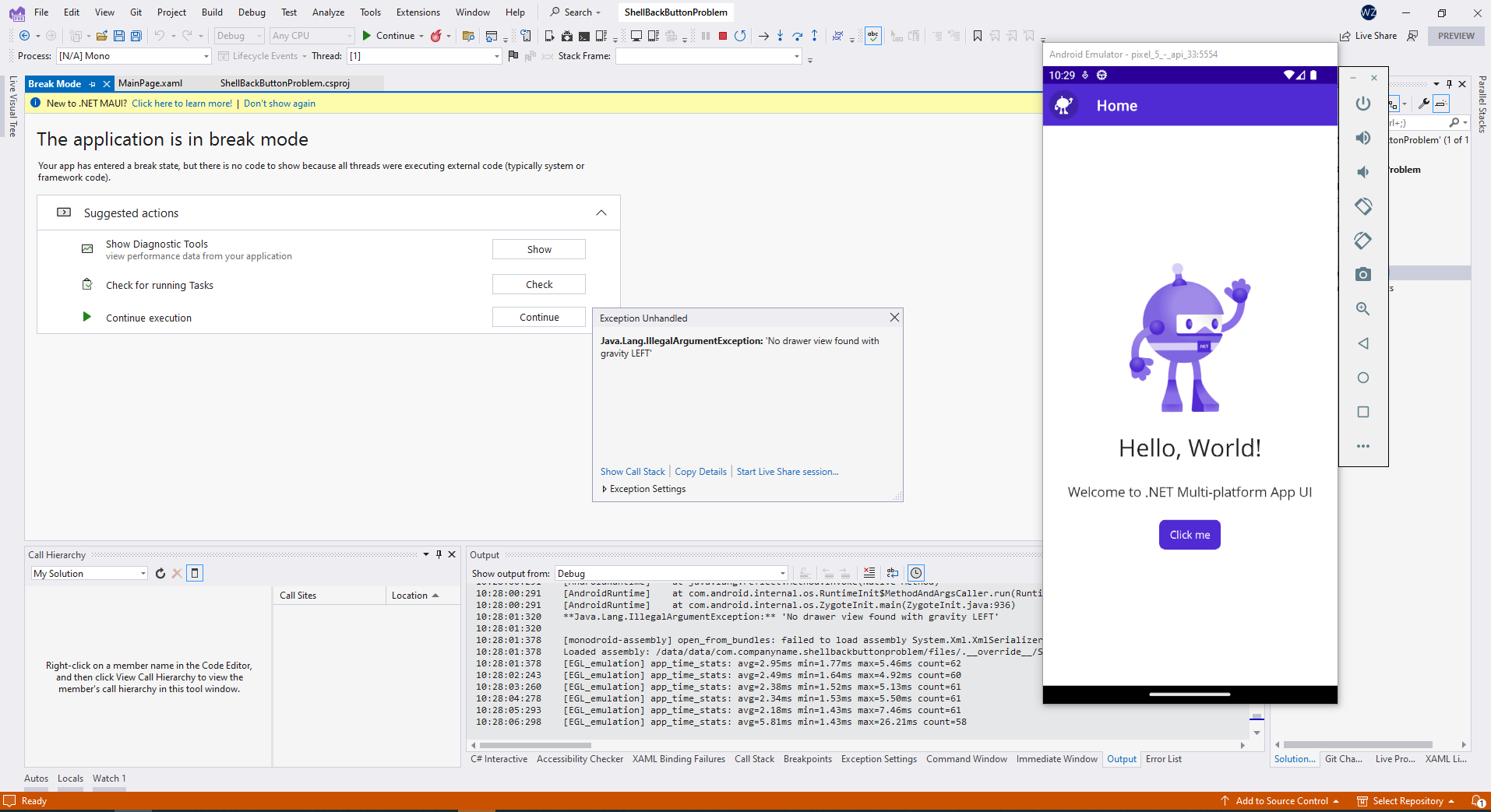 Problem with Shell back button · Issue #9604 · dotnet/maui · GitHub