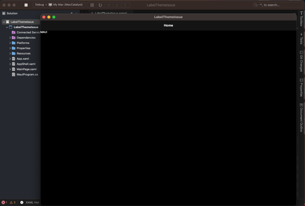 Dynamic Resource TextColor of Label didn't update when the theme changes in Mac · Issue #10738 ...