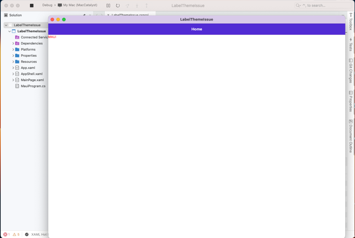 Dynamic Resource TextColor of Label didn't update when the theme changes in Mac · Issue #10738 ...