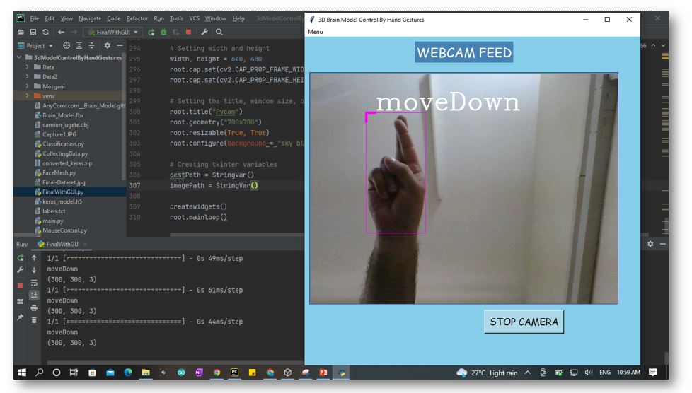 GitHub - ZiaUrRehman-bit/3D-Brain-Model-Control-By-Hand-Gestures-