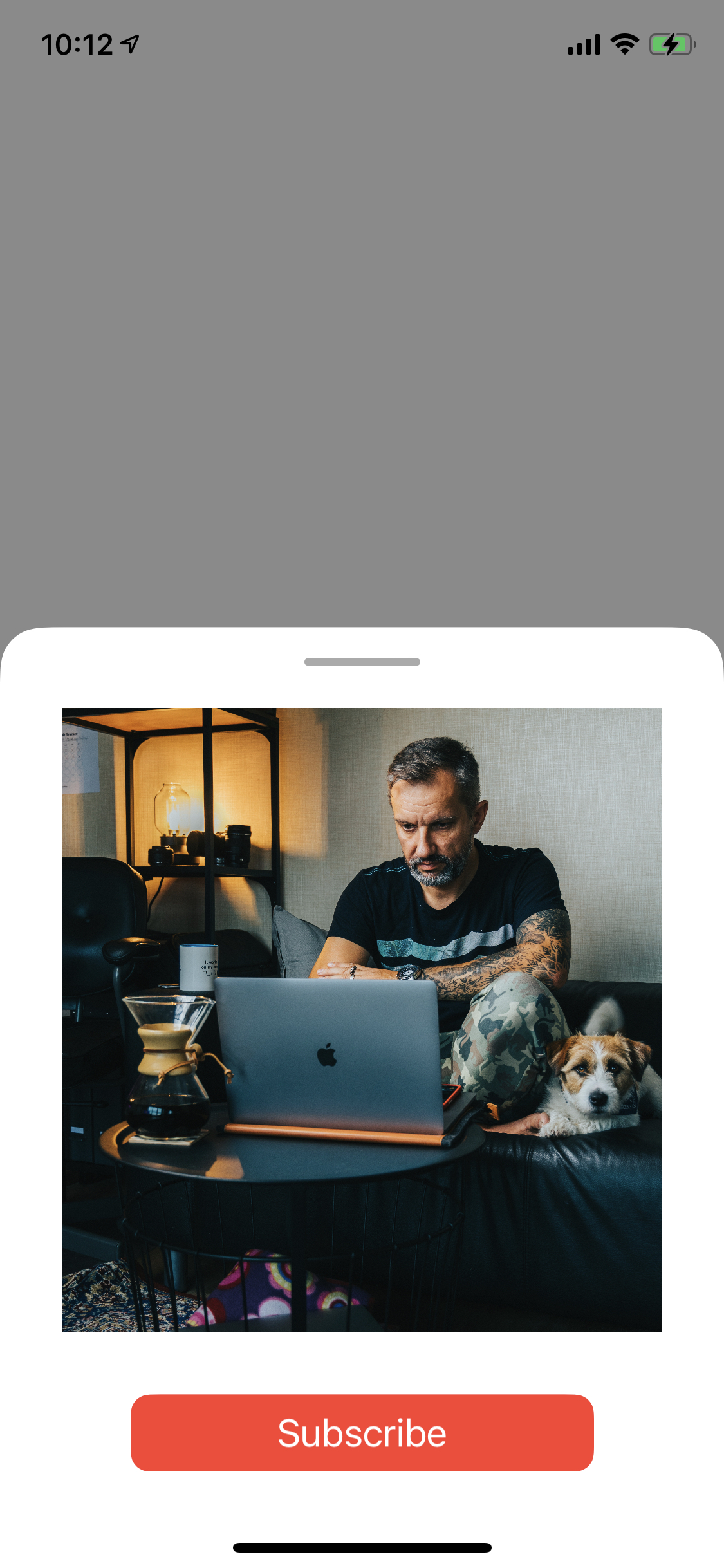 PanGesture Slide in Half Modal Bottom Card For UIKit Swift
