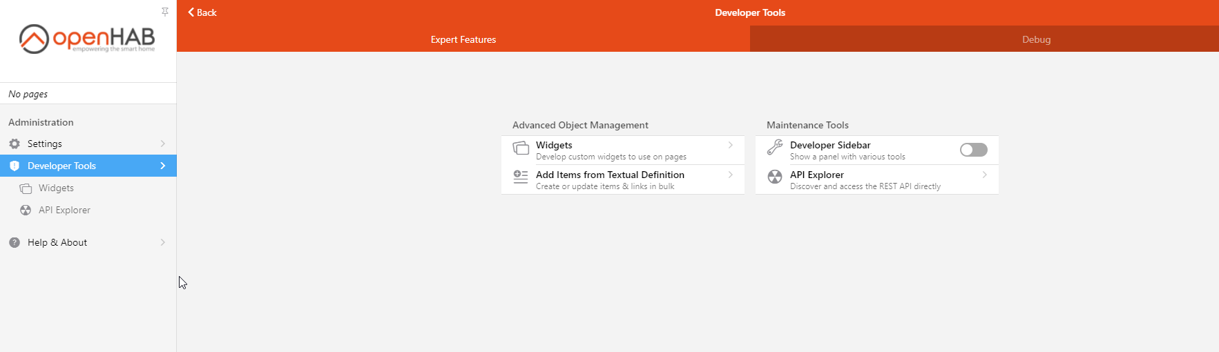 OH3 - Addons section suddenly dissapeared · Issue #802 · openhab/openhab-webui · GitHub