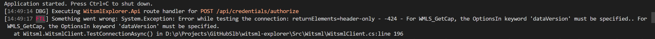 🐛'dataVersion' is a required optionsIn parameter to WMLS_GetCap() · Issue #100 · equinor/witsml ...