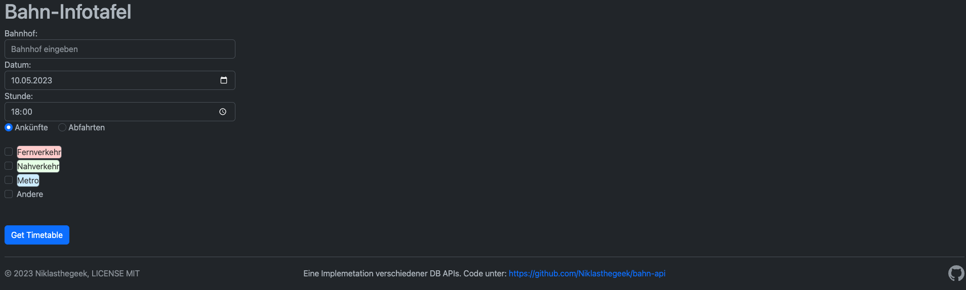 GitHub - Niklasthegeek/bahn-api