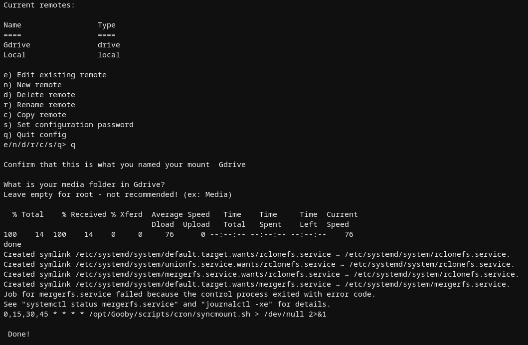 Strange behaviour Mount and Rclone config · Issue #162 · TechPerplexed/Gooby · GitHub