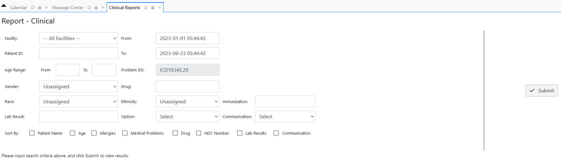 Clinical Reports Are Not Filtering By Diagnosis · Issue 6879 · Openemr Openemr · Github