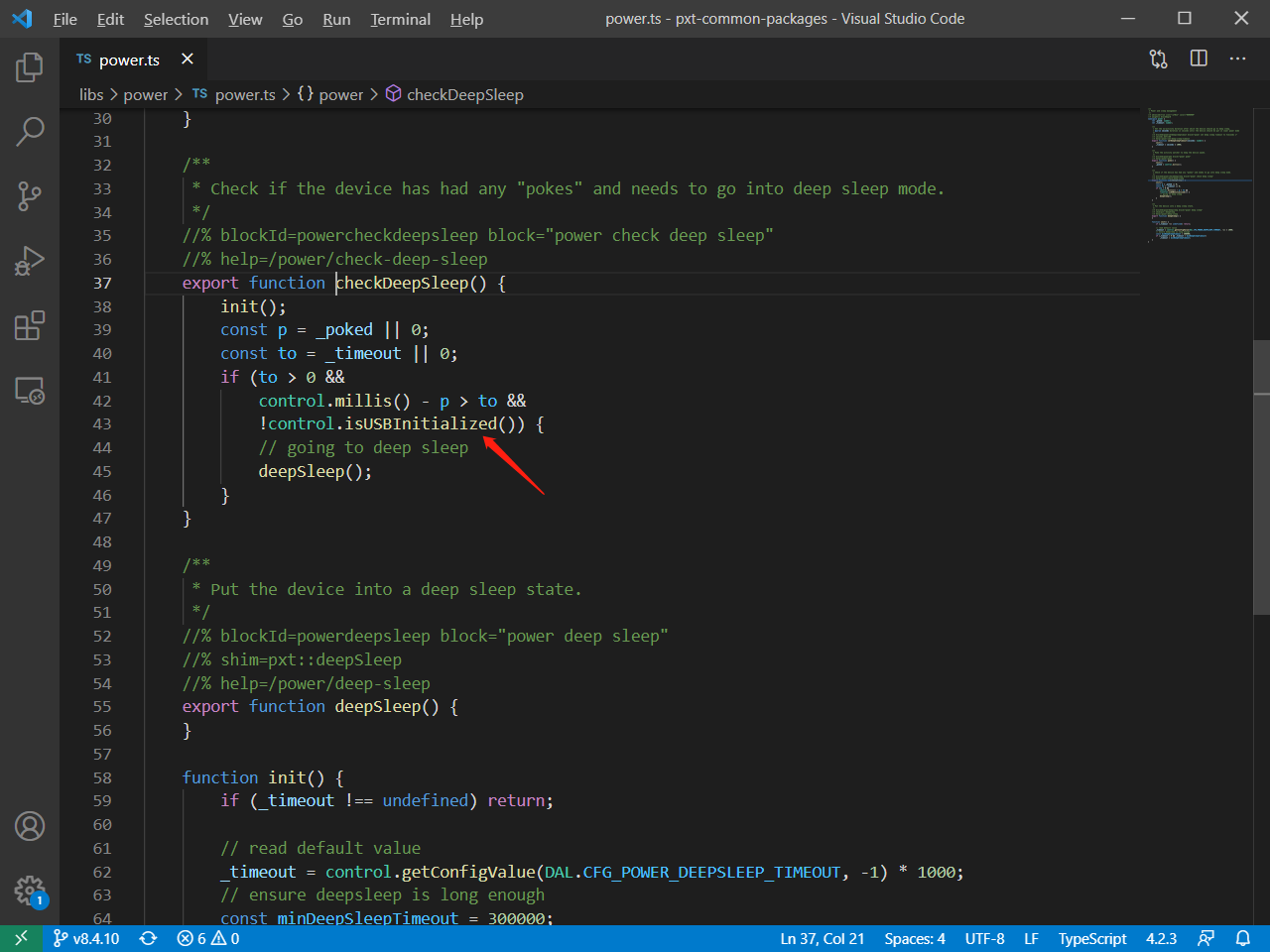 F4 can't go to deep sleep after first download program · Issue #3314 · microsoft/pxt-arcade · GitHub