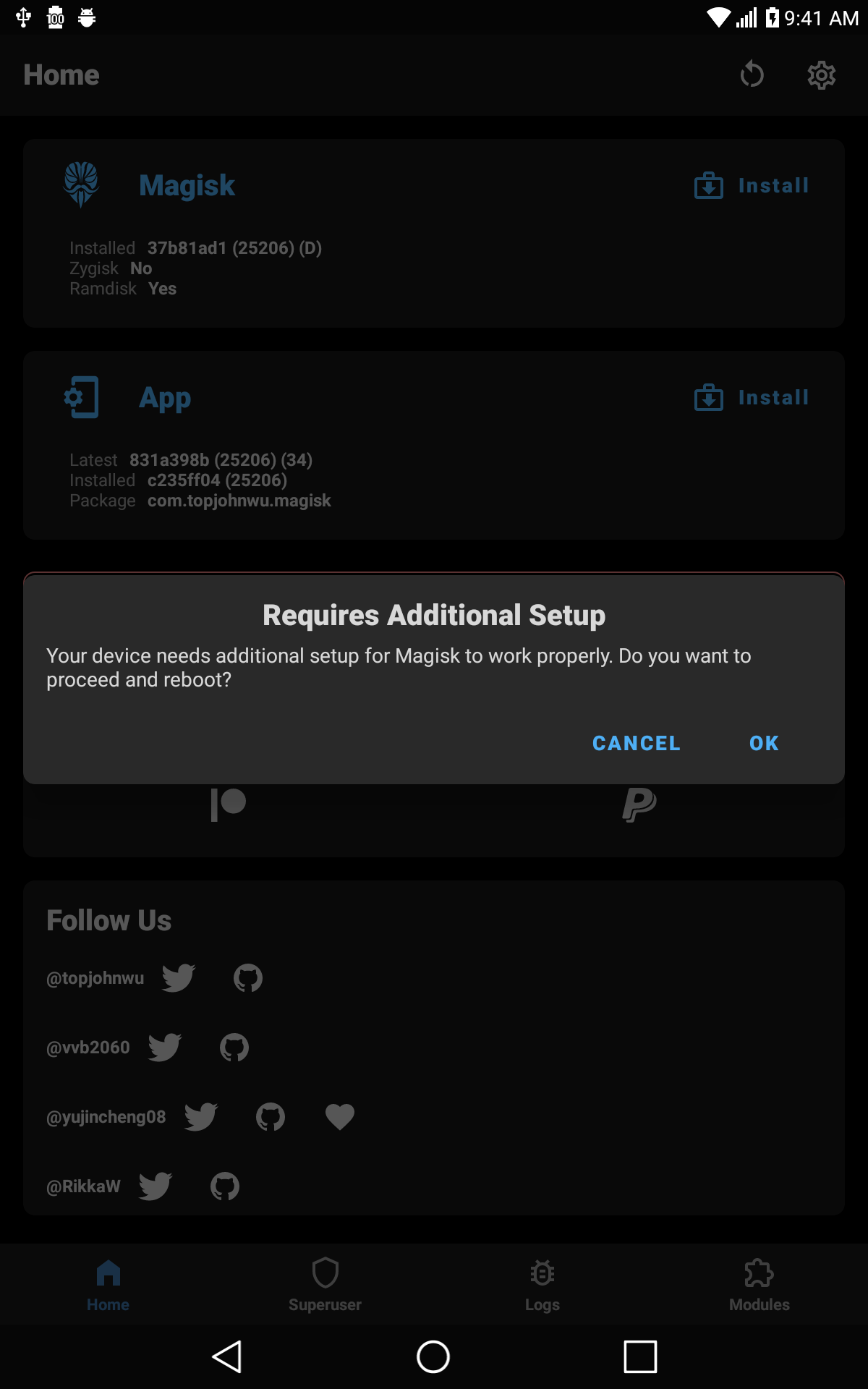 LG V521 stuck on Magisk Logo · Issue #6488 · topjohnwu/Magisk · GitHub