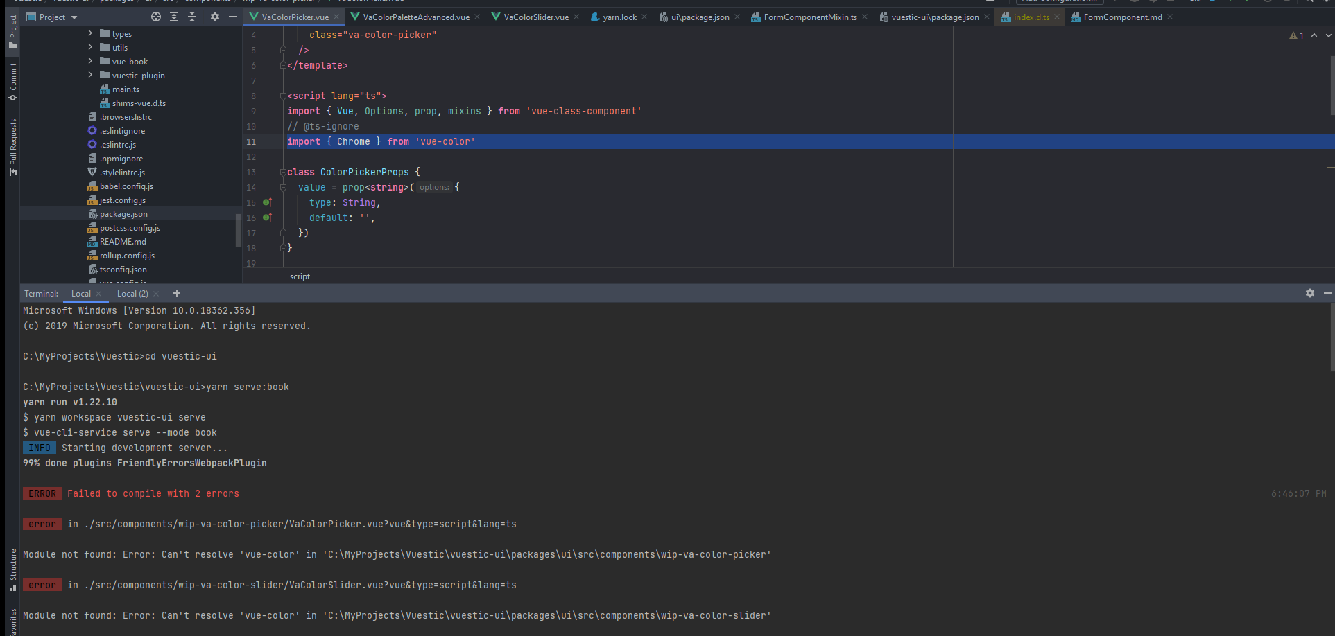 Demo fails to compile · Issue #1001 · epicmaxco/vuestic-ui · GitHub