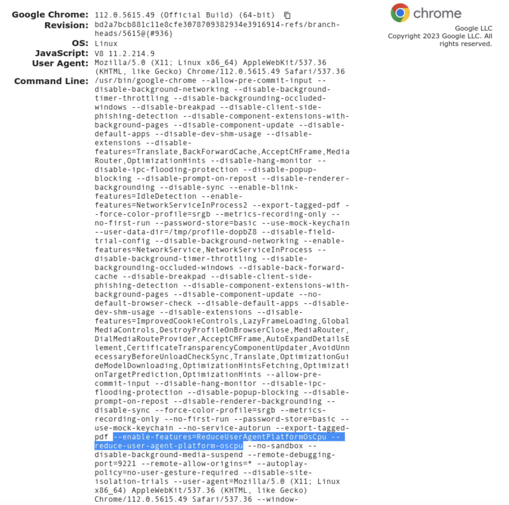 Flags That Require Restart & User Agent Reduction · Issue #345 · webrecorder/browsertrix-crawler ...