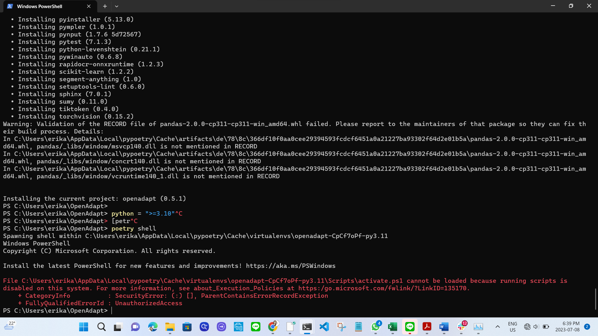 [Bug]: windows install script is brittle · Issue #372 · OpenAdaptAI/OpenAdapt · GitHub
