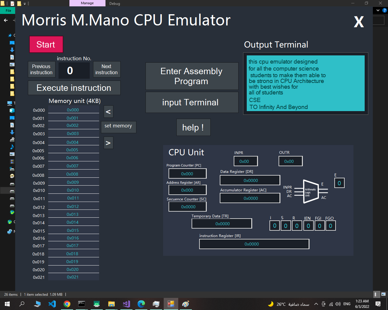 GitHub - nader3254/cpu-emulator-Morris-Mano-Architecture-: it is an cpu emulator based on morris ...