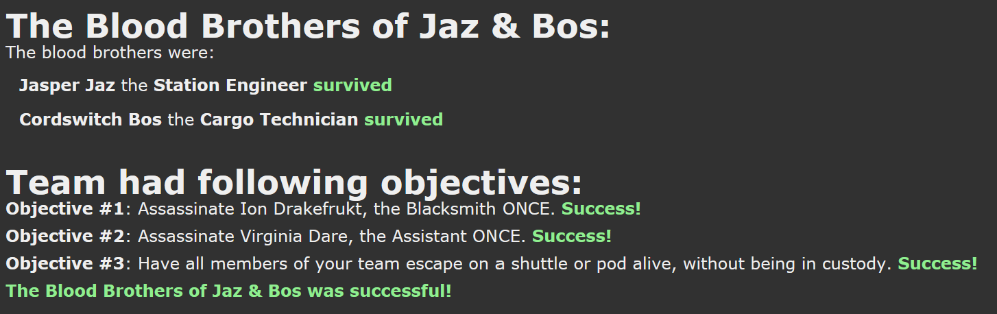 Edited antag objectives have issues being shown in the round-end menu · Issue #52 ...