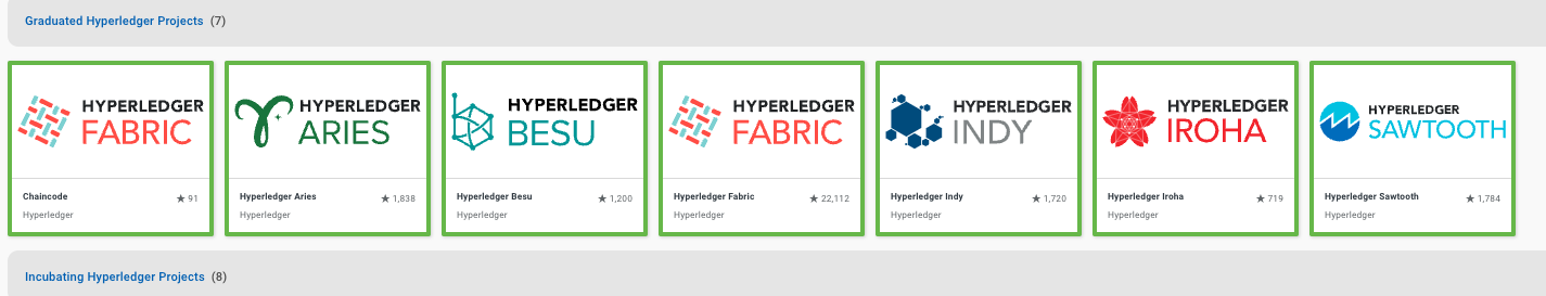 Hyperledger Projects - Fabric card displayed twice · Issue #152 · hyperledger-dlt-landscape ...
