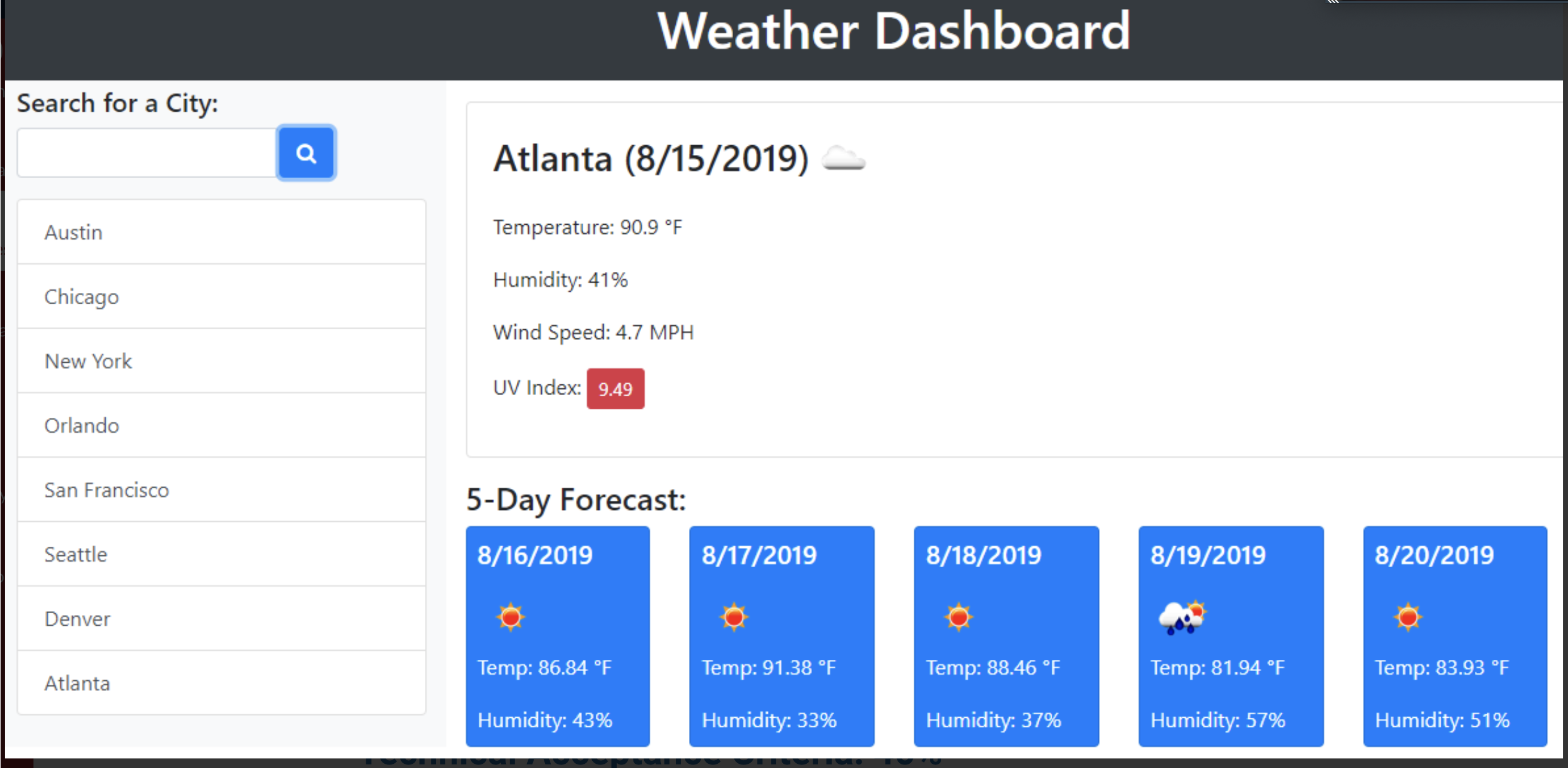 GitHub - merriammassey/weather-dashboard: A web app that uses the Open ...