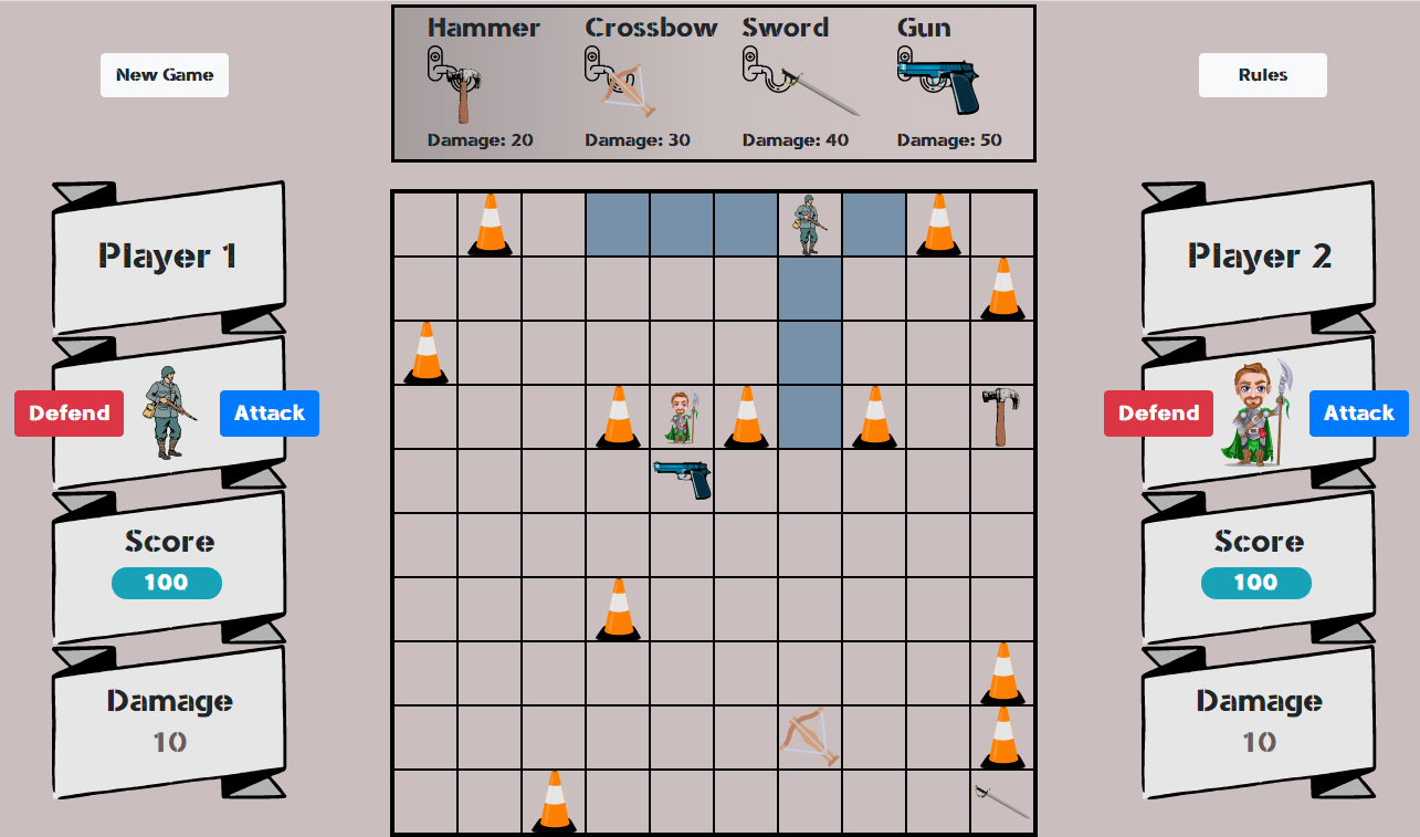 GitHub - mbdev95/OpenClassrooms-Project-6-War-Of-Weapons-Board-Game: I ...