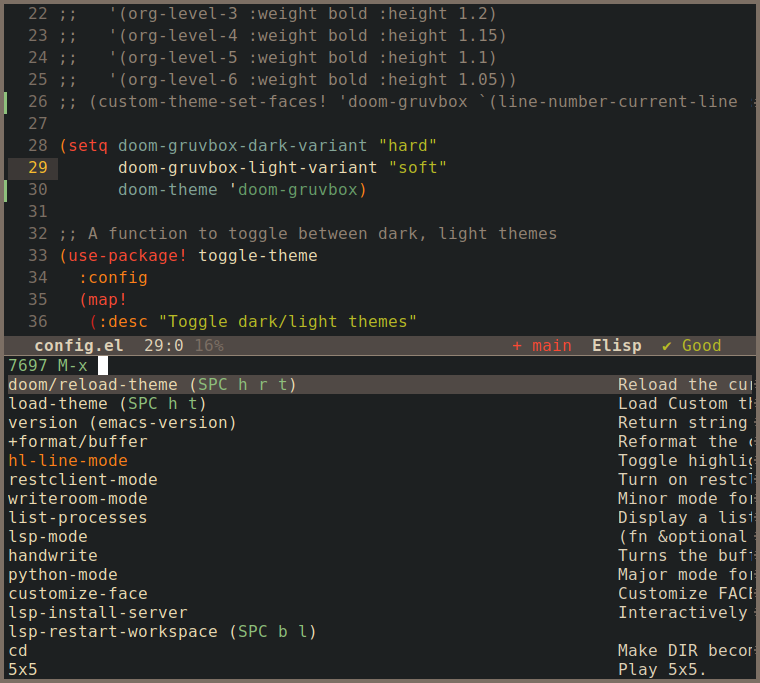 `doom-gruvbox` minibuffer looks bad · Issue #587 · doomemacs/themes ...